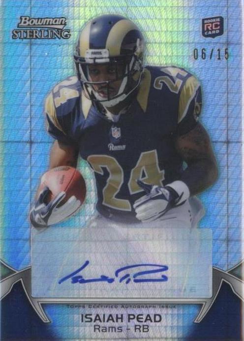 2012 Bowman Sterling - Isaiah Pead #36 Prism Refractor Autographs /15 ...