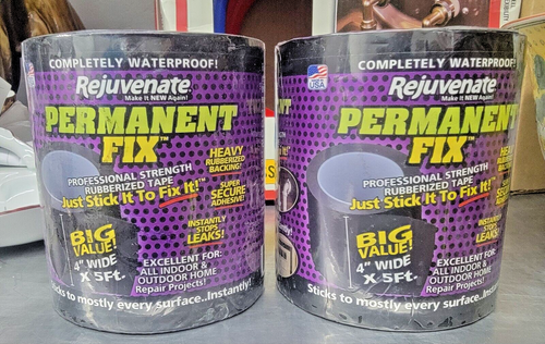 * TWO (2)Rejuvenate Permanent Fix Professional Strength Rubberized Tape ...
