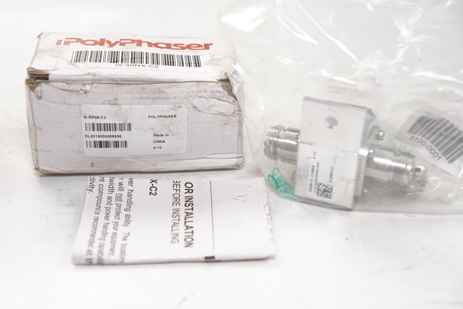 Buy PolyPhaser IS-50NX-C2 Flange Mount Surge Protector online | eBay