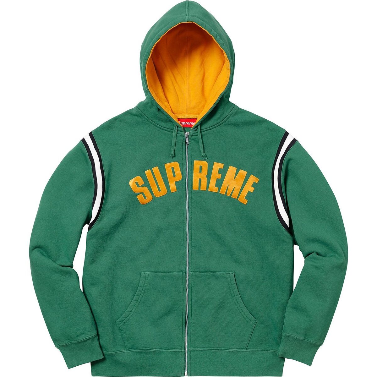 Supreme Jet Sleeve Zip Up Hooded Sweatshirt SS18 (SS18SW59 Supreme Jet Sleeve Zip Up Hooded Sweatshirt SS18 (SS18SW59