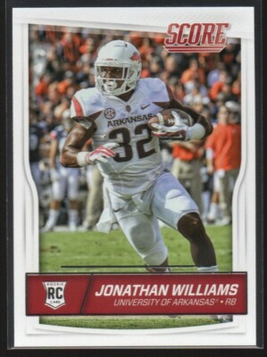 Jonathan Williams 2016 Score #353 Rookie Card Arkansas Razorbacks ...