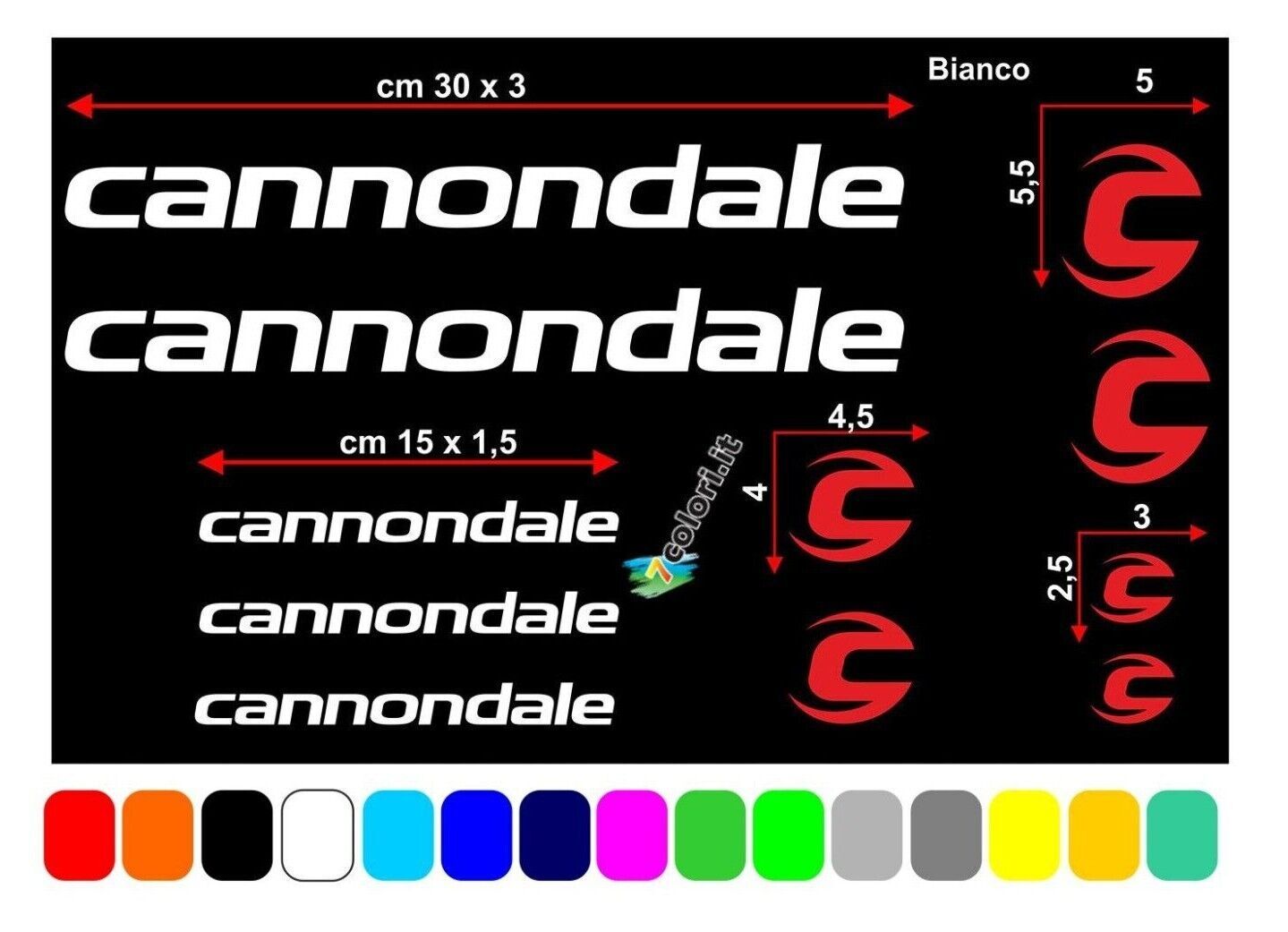 Vinyl wall sticker kit for CANNONDALE mtb road bike frame | eBay