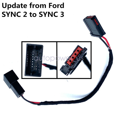 For Ford SYNC 2 Upgrade SYNC 3 USB Media HUB Wiring Adapter Harness ...
