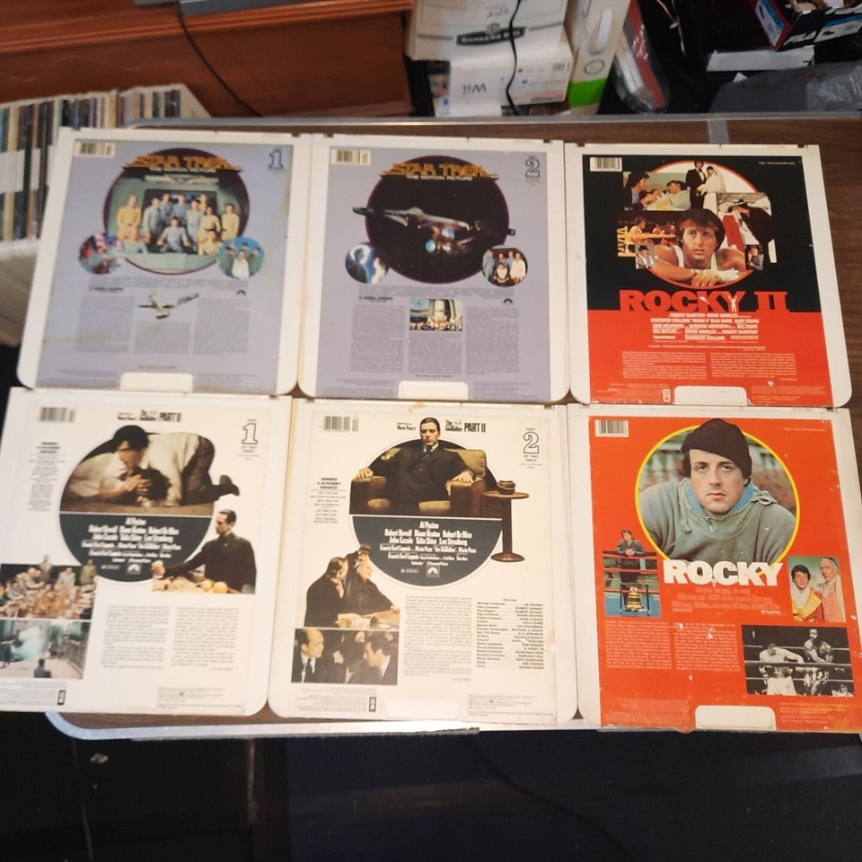 6 CED VideoDiscs Misc Star Trek Rocky Godfather RCA SelectaVision | eBay