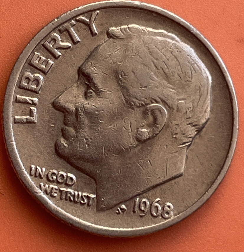 1968 No Mint Mark Error Roosevelt Dime US COIN | eBay