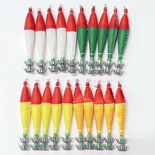 Squid fishing floating sutte No. 3 20 pieces popular 4 colors set Eging ...