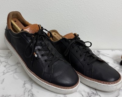 Allen Edmonds Alpha Sneakers Men's Size 9 D Black Leather Casual Shoes ...