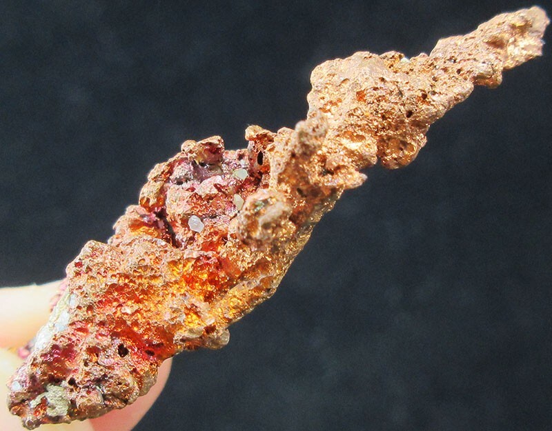 12g red/golden Iridescent Native Copper crystal specimen,China | eBay