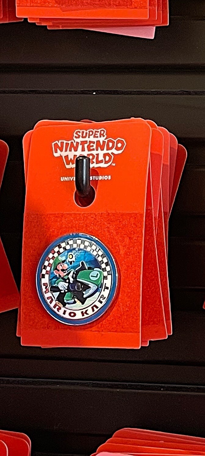 Universal Studios Hollywood Super Nintendo World Mario Kart Round Pin ...
