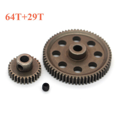 Motor Gear 29T 64T Differential Steel Metal Main Gear for 1/10 HSP ...