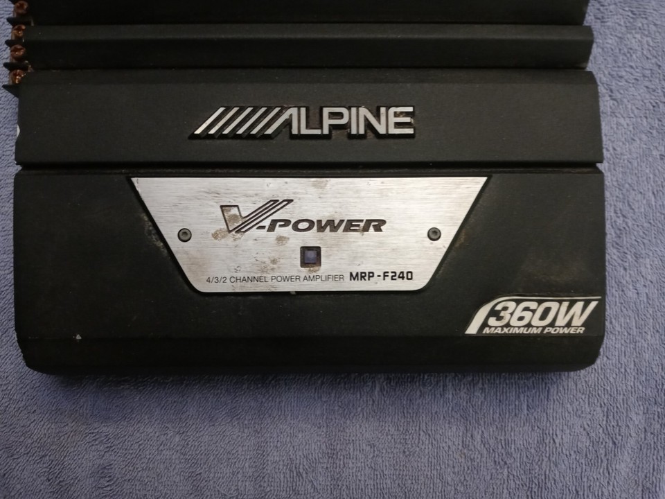 Alpine MRP-F240 40-Watts RMSx4 4-channel Car Audio Subwoofer Amplifier ...