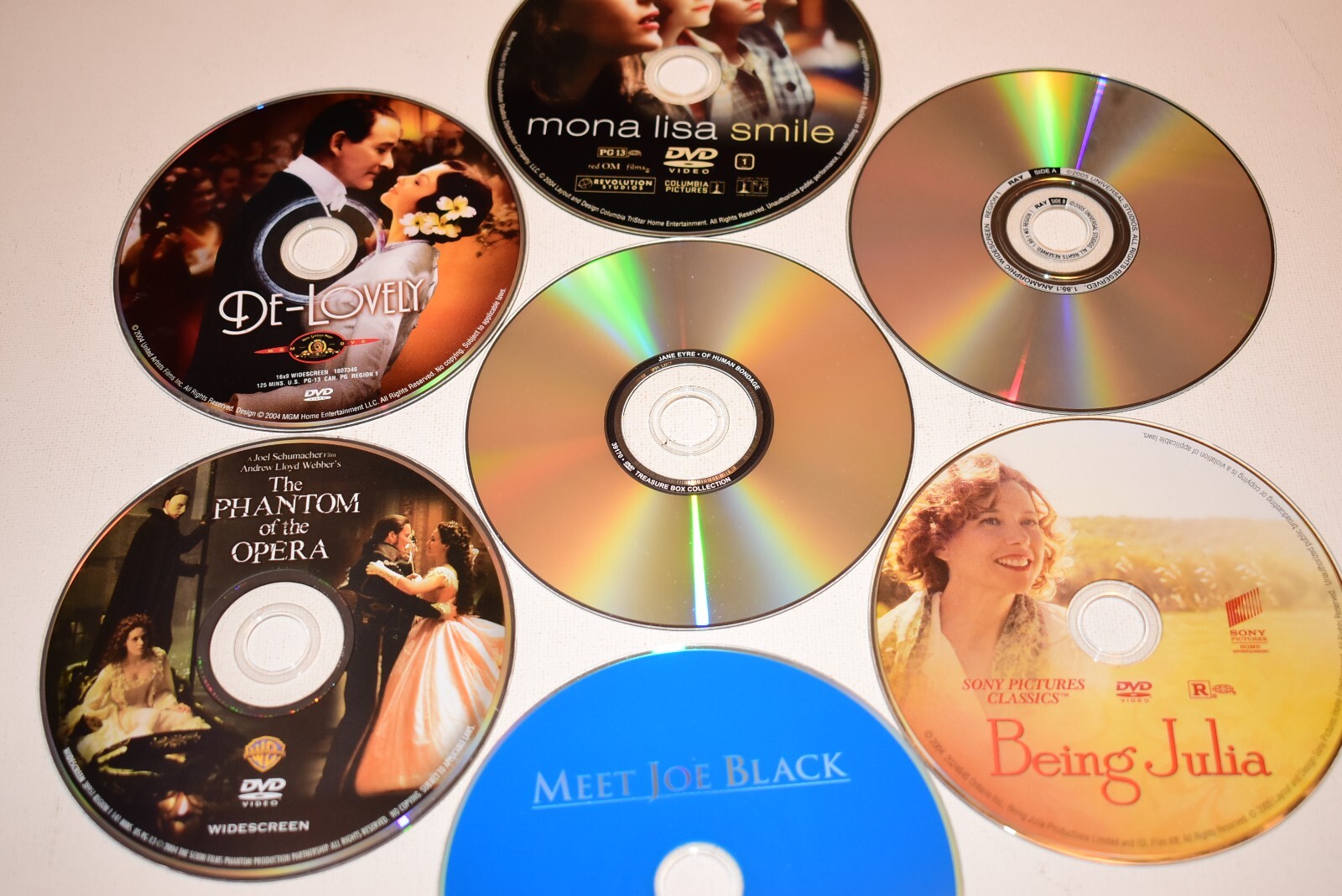 Lot of 7 DVD Movies Discs only with Paper Sleeves | eBay