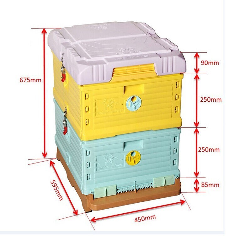 Insulated Plastic Bee Hives Langstroth Bee Hive Beekeeping Boxes House ...