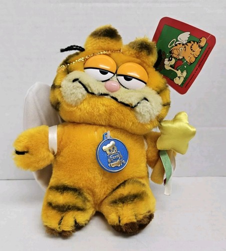1978 Dakin Garfield Angel 8" Plush Toy Cat Wand Stuffed Animal NWT | eBay