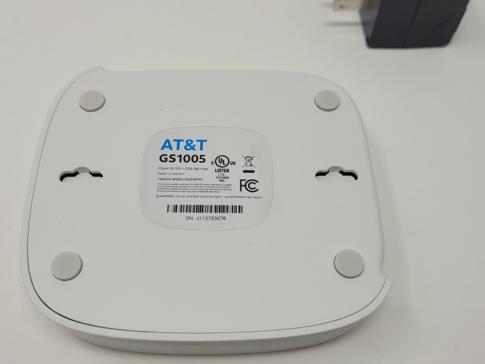 AT&T GS1005 5 Port Gigabit Ethernet Switch GS-1005 With Power Adapter ...