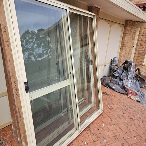 Aluminium Sliding Door 1800w x 2100h, Primrose, Very Good Cond | eBay ...