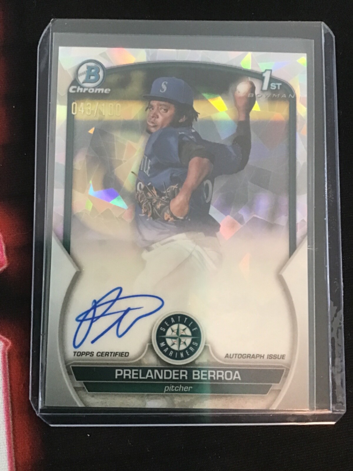 2023 Bowman Chrome Prelander Berroa Bowman 1st AUTO Seattle Mariners ...