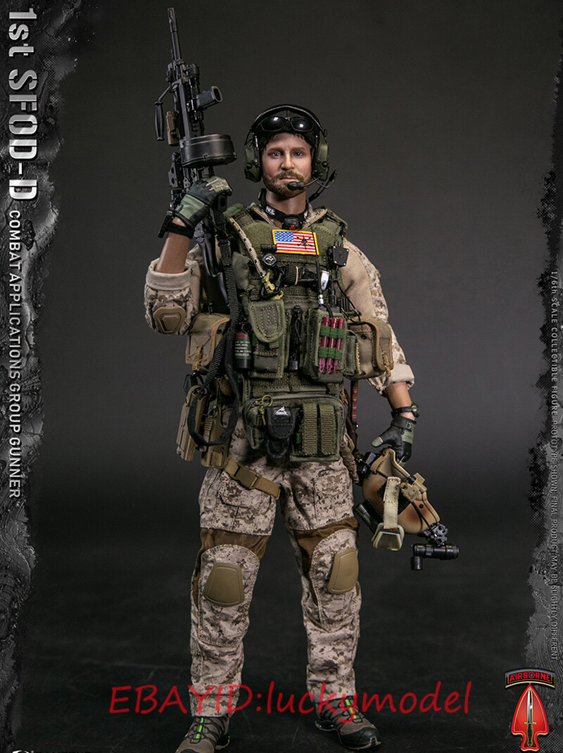 DAMTOYS DAM 78074 1/6 The Delta Force Machine Gunner Action Figure Toy ...