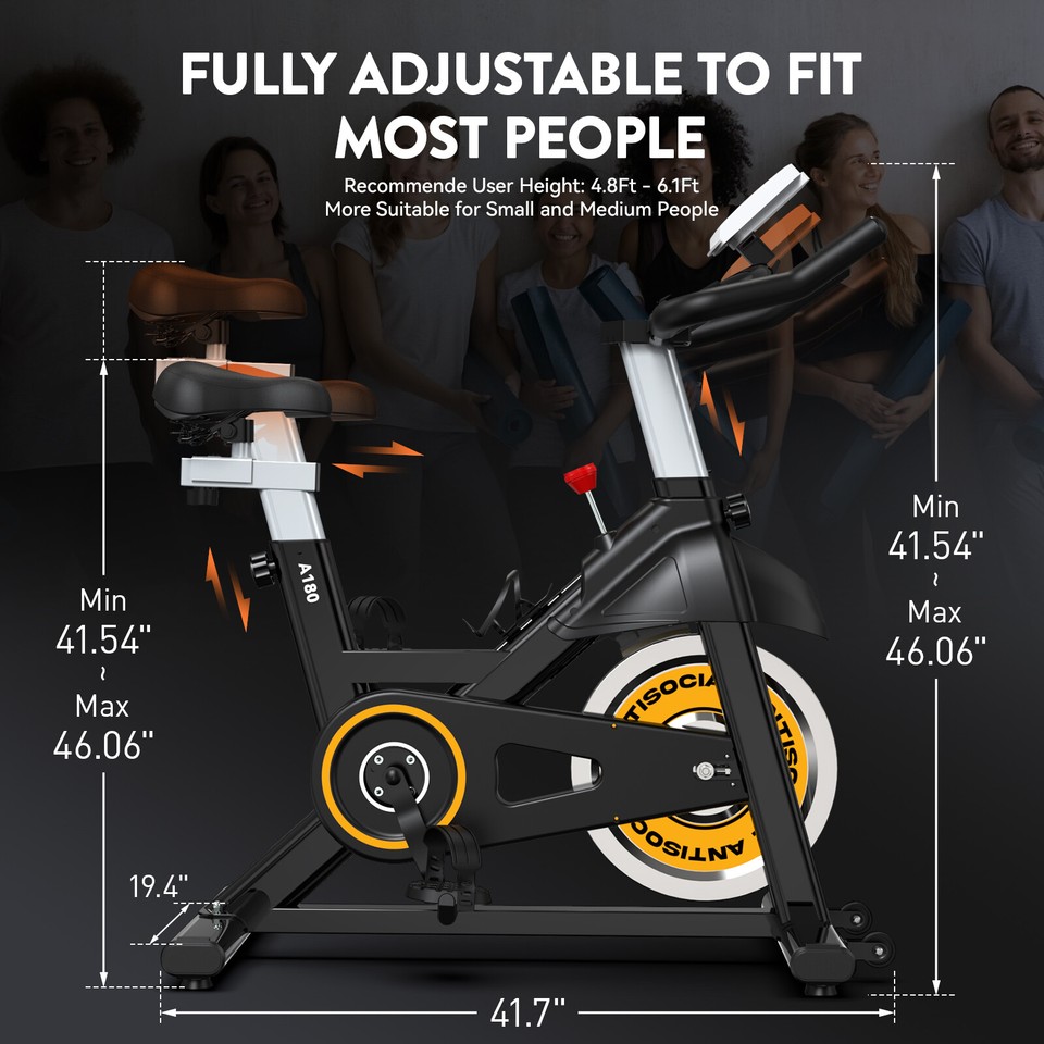Indoor Cardio Workout Bike Stationary Bike Cycling Fitness Home ...