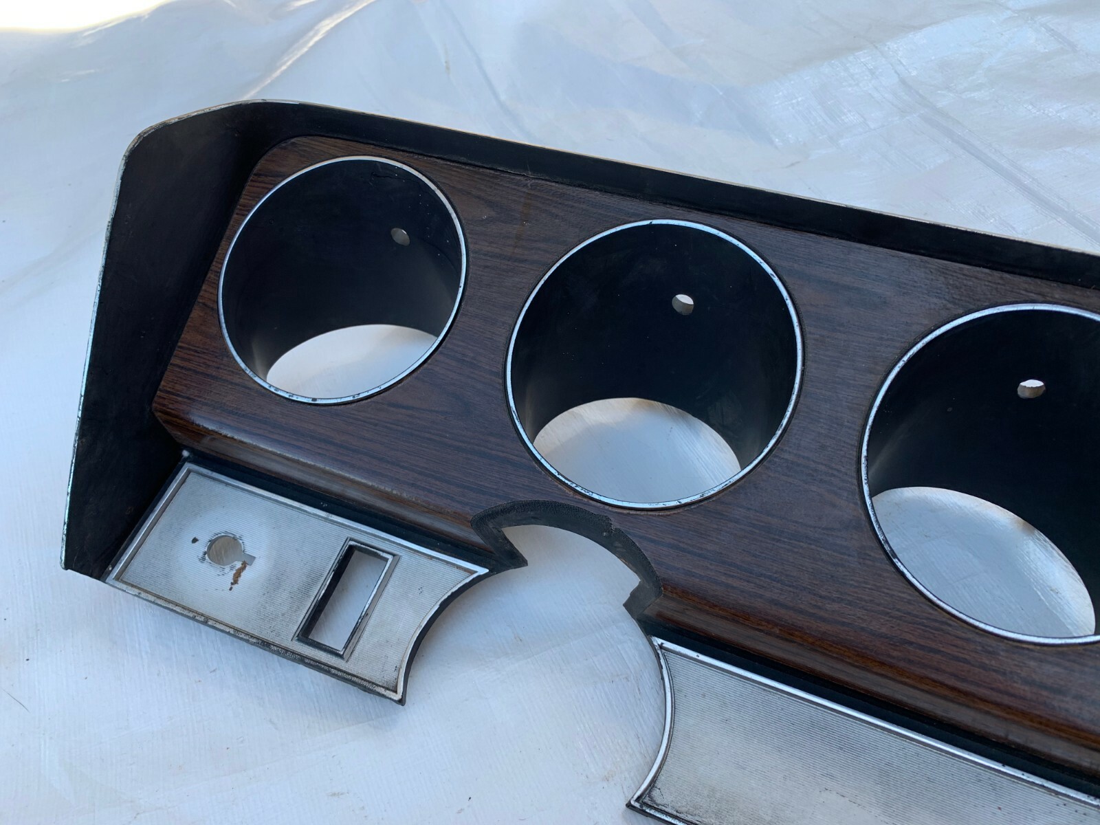 1970-1972 GTO Dash Bezel Woodgrain Wood Grain AC Instrument Panel Cover ...