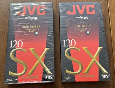 VHS Tapes, Lot Of 2, JVC T-120 SX, Sealed VHS Tapes | eBay