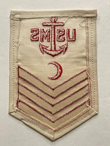 LR0603 Original WW2 US Maritime Service Sleeve Rate for a Cook 1st ...