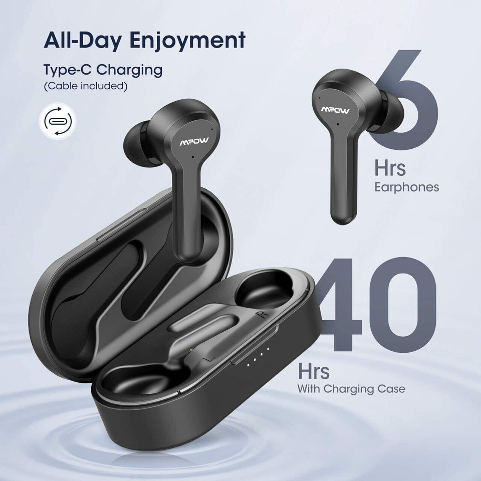 Mpow M9 Wireless Earbuds in Ear 4-Mic Noise Cancelling Call, Bluetooth ...
