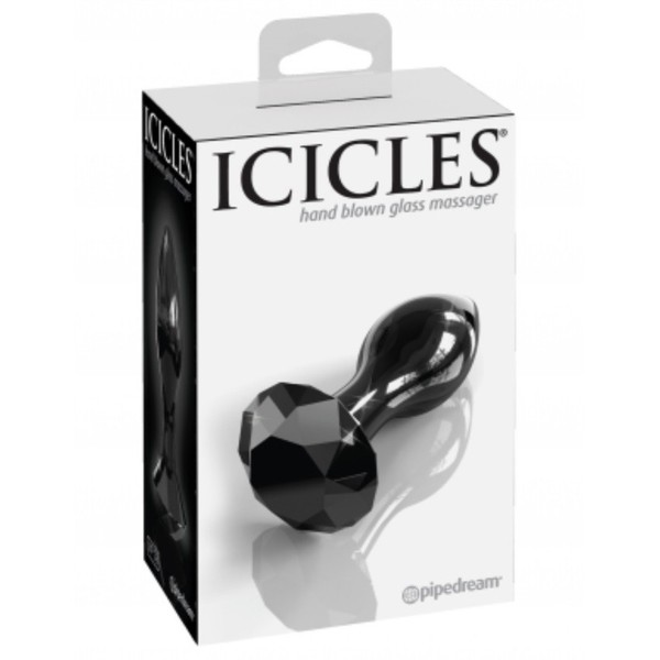 Pipedream Icicles No 78 Hand Blown Glass Massager 3.6 Inch Black for sale online | eBay