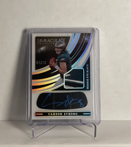 🔥Carson Strong RPA - Rookie Eye Black Gold #/10 - 2022 Immaculate ...