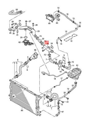 Genuine AUDI VW A4 Avant S4 quattro A5 S5 Cabriolet Coolant Pipe ...