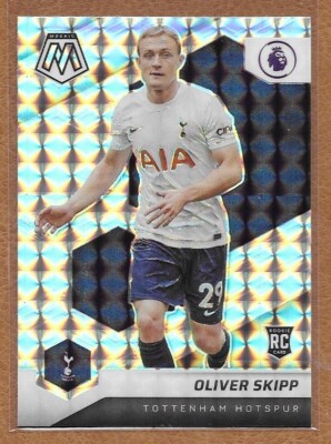 2021-22 Panini Mosaic EPL Oliver Skipp Rookie Card Silver Prizm ...