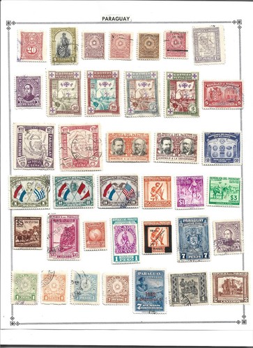 PARAGUAY- EARLY TO 1959 - ON PAGES - MINT & USED | eBay