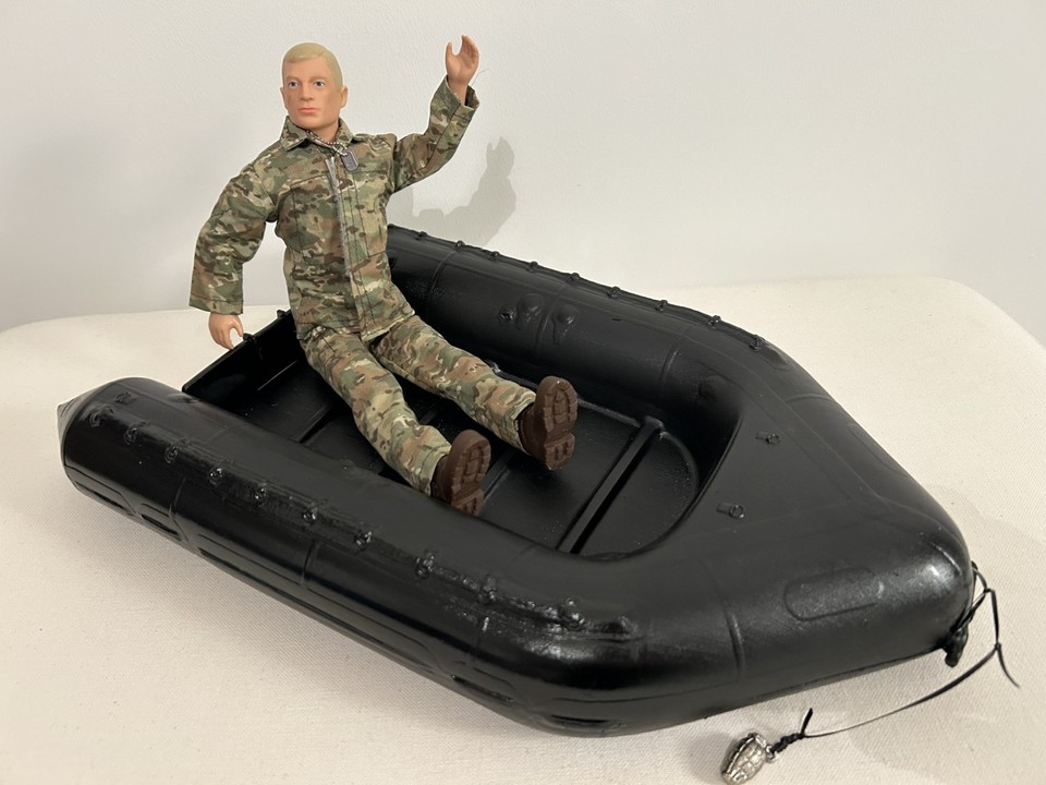 Action Man dinghy rib boat raft SAS night ops assault craft 1/6 GI Joe ...