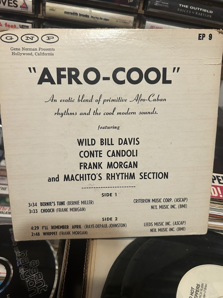 Frank Morgan AFRO-COOL GNP Vinyl LP Conte Candoli Machito Wild Bill ...