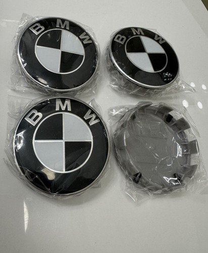 4PCS For BMW 68mm Wheel Center Hub Caps Logo Badge Emblem Rim Hubcaps ...