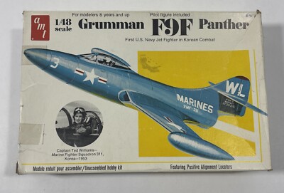 AMT #T643 GRUMMAN F9F PANTHER 1/48 SCALE. MM/RB | eBay