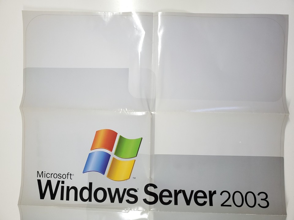 Vintage Microsoft Windows 2003 Server Promotional Poster Partner ...