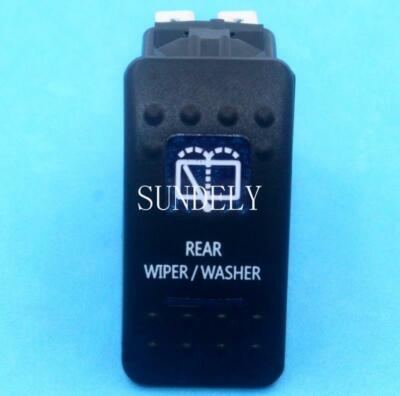CARLING STYLE REAR WIPER/WASHER ROCKER SWITCH BLUE LED 4X4 4WD ON/OFF ...