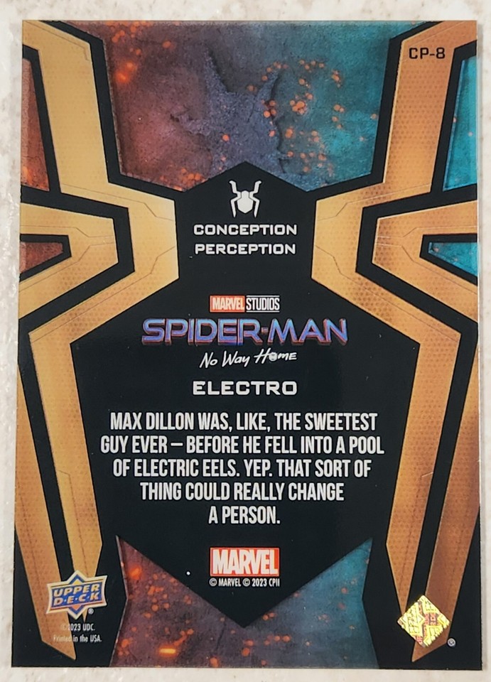 ELECTRO JAMIE FOXX 2023 Upper Deck Spider-Man No Way Home CONCEPTION PERCEPTION | eBay