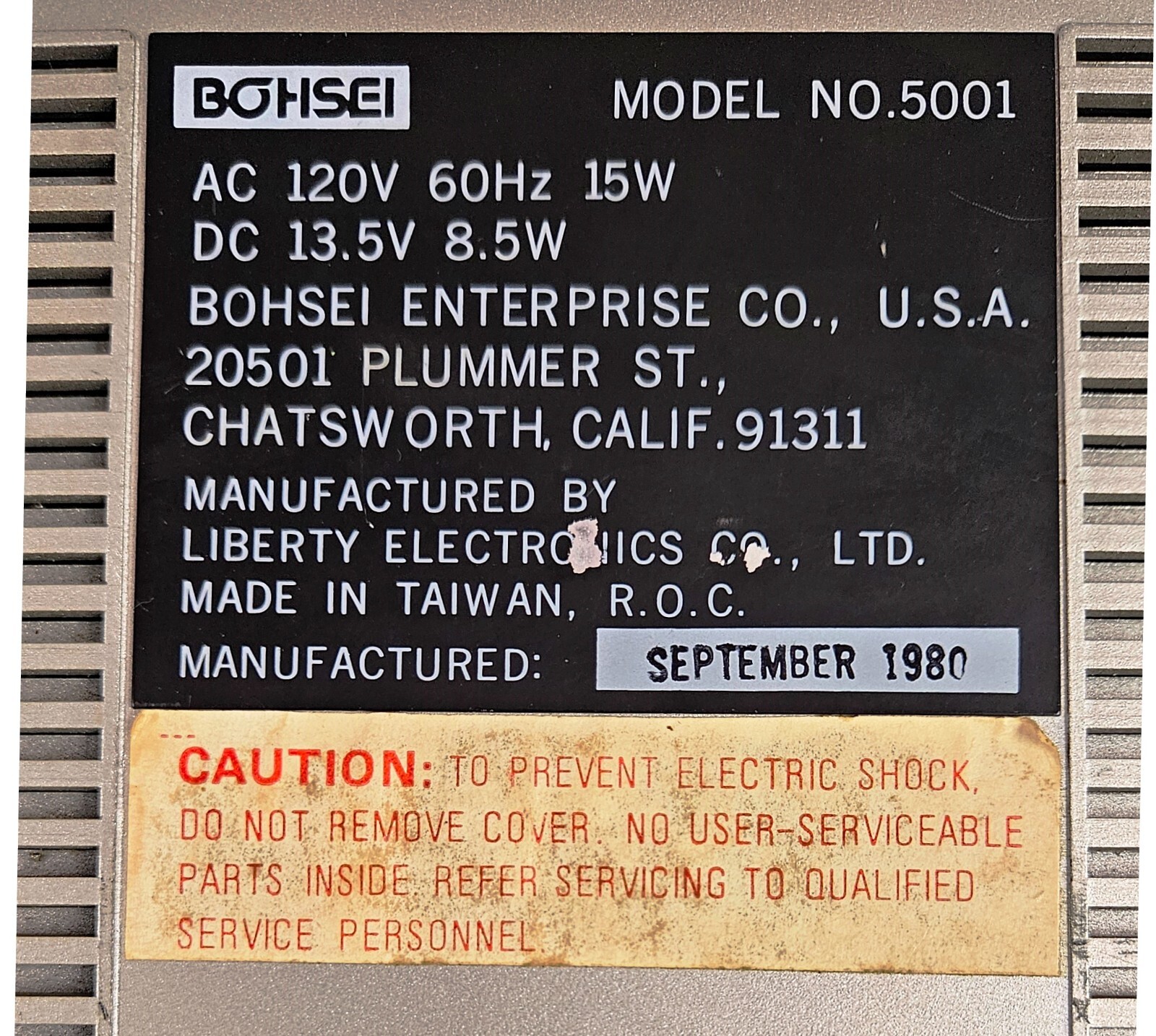 Rare Vintage BOHSEI Model 5001 Portable 5 inch Television | eBay