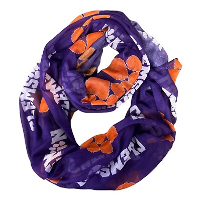 NCAA Clemson Tigers Sheer Infinity Scarf | eBay