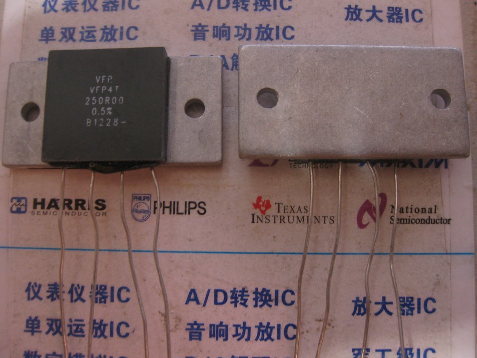 1x VFP4 250R00 0.5% Vishay High Precision Current Sensing Resistors ...