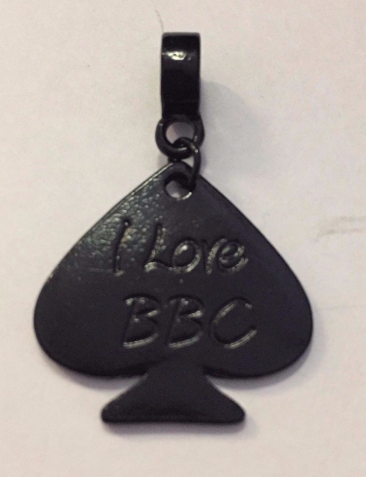 I LOVE BBC Spade Charm for Anklets Necklace Bracelet etc. - BLACK ...