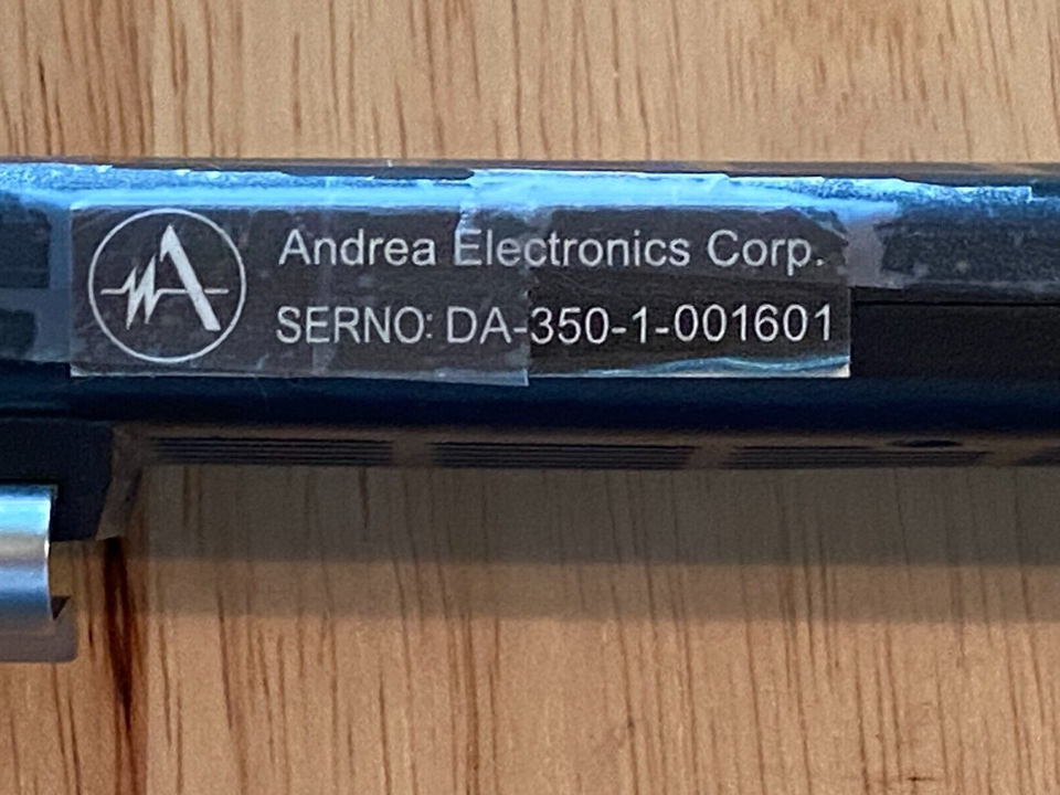 Andrea Electronics DA-350 Auto Array Linear Microphone Digital | eBay