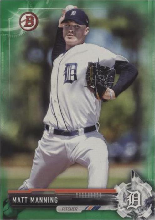 2017 Bowman Draft - Matt Manning #BD-37 Green /99 for sale online | eBay