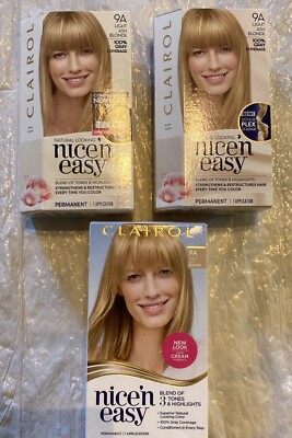 Clairol Nice 'N Easy Permanent Hair Color 9A Light Ash Blonde | eBay