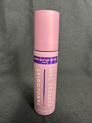 Tanologist Express Tan Tinted Self Tan Mousse Dark 200ml, 6.76 fl. oz ...