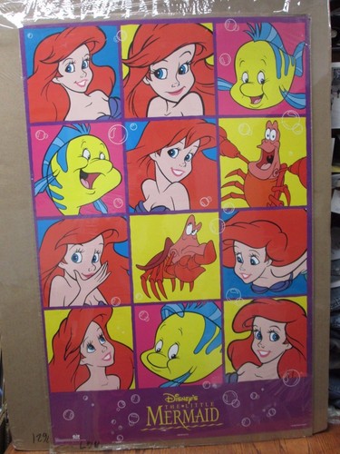 Vintage The Little Mermaid Poster Disney princess 12099 | eBay UK