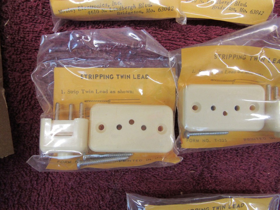 7 pcs NOS Vintage Mosley 343PKB 3-Pin TV Lead In Socket Plug | eBay