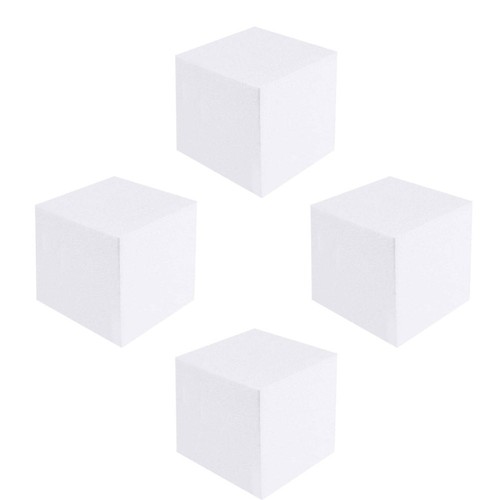 4pcs Craft Cube Square Block Brick for Sculpture Cake Dummies Set ...